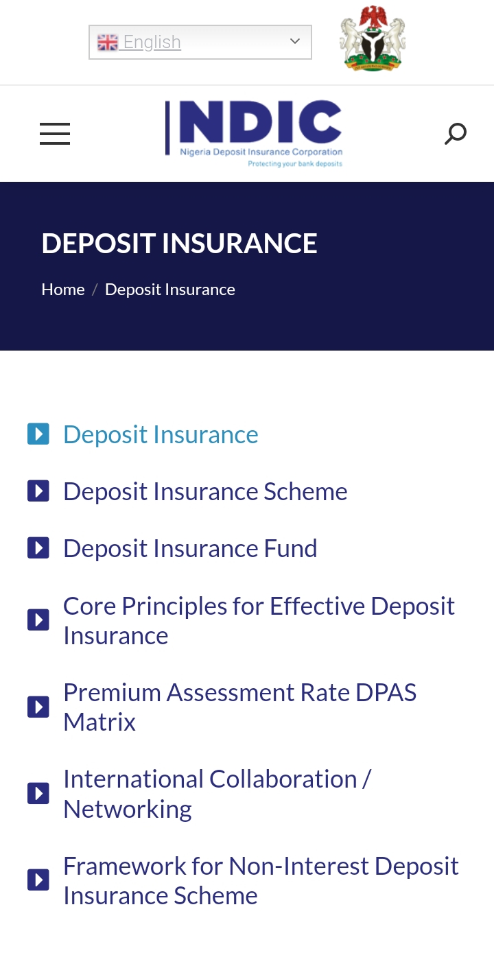Importance of the Nigerian Deposit Insurance Corporation (NDIC ...